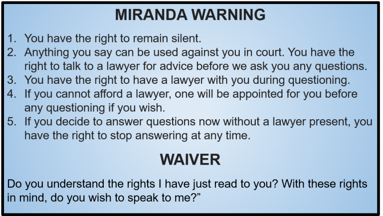Miranda Rights